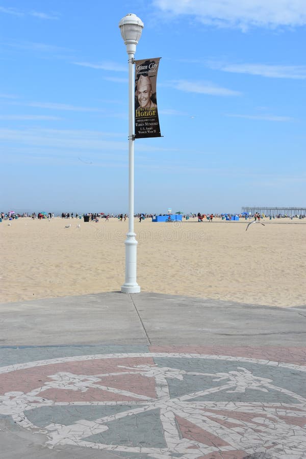 The Beach in Ocean City, Maryland Editorial Stock Image - Image of boat ...