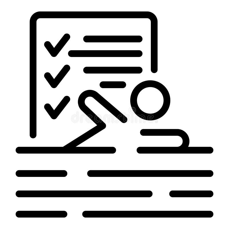 Beach Ocean Icon Outline Vector. Safety Water Stock Illustration ...