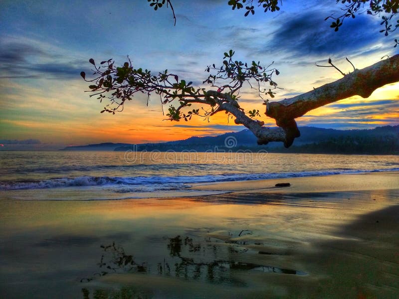 Afternoon sunset stock image. Image of ocean, sunset - 106064101