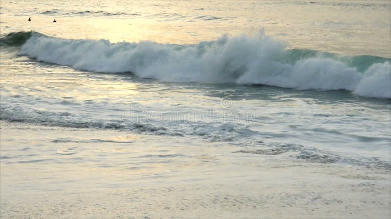 Beach and Ocean Waves Slow Motion Stock Video - Video of coastline ...