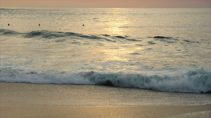 Beach and Ocean Waves Slow Motion Stock Video - Video of beautiful ...