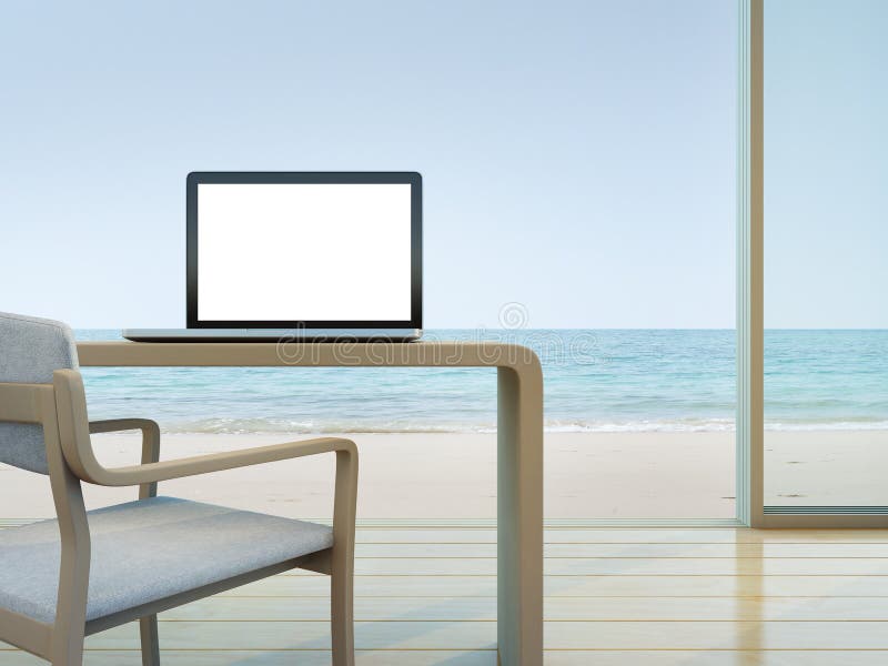 Beach office stock photo. Image of frame, room, beach - 74550824