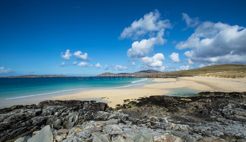 Beach in the Outer Hebrides Stock Image - Image of sand, relaxing: 54898507