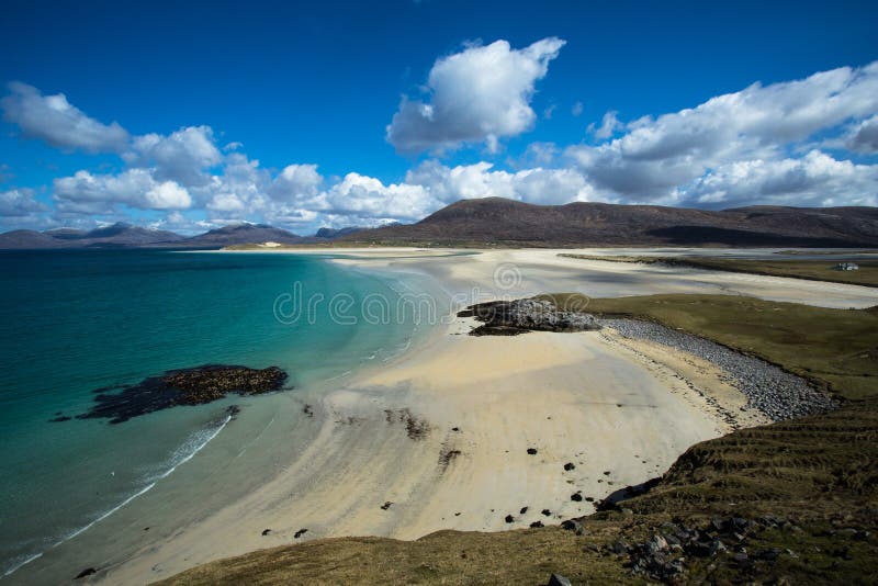 Beach in the Outer Hebrides Stock Image - Image of ripple, rippling ...