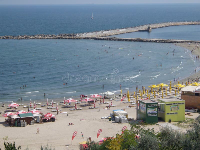 Beach overview editorial image. Image of destination - 45510405