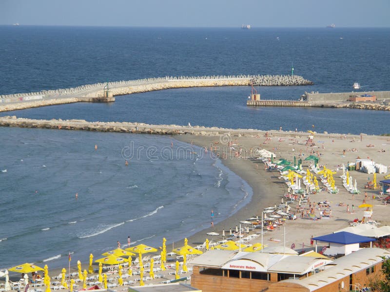 Beach overview editorial photo. Image of aerial, horizon - 45510516