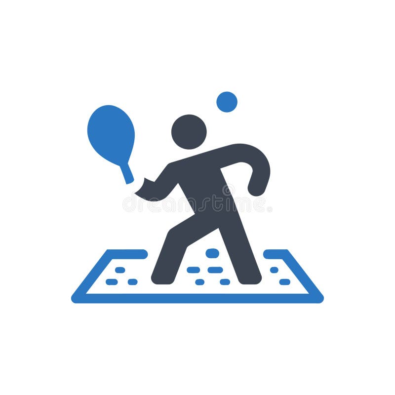 Beach paddle icon stock vector. Illustration of action - 374474227