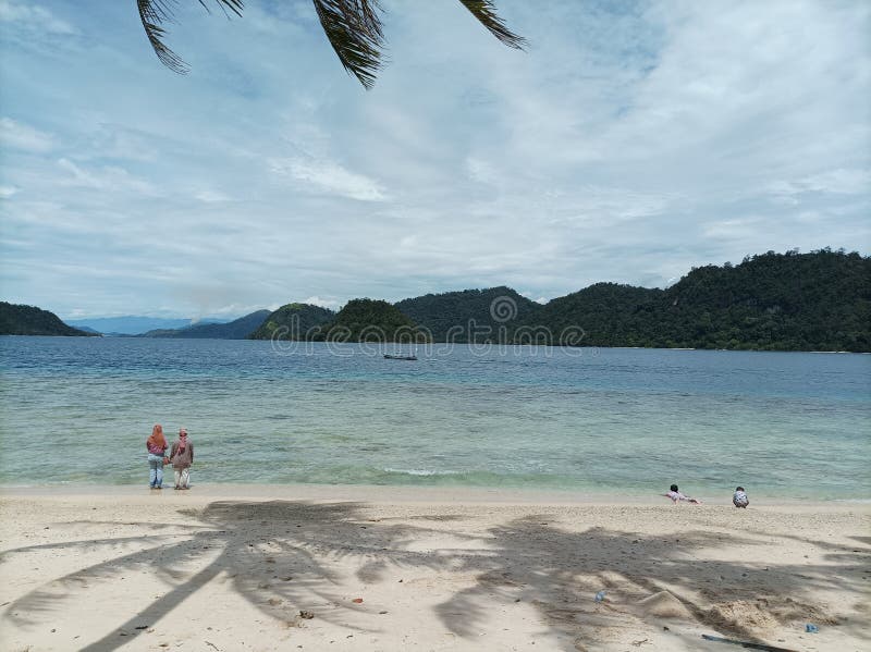 Beach in Pagan Island, Sumatera, Indonesia Editorial Stock Image ...