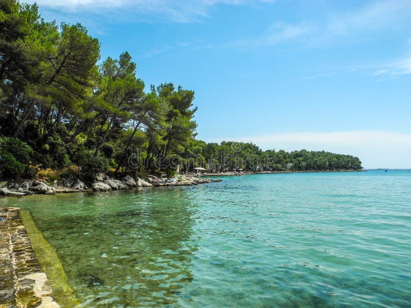 The beach in Pakostane stock photo. Image of rocks, stones - 137403780