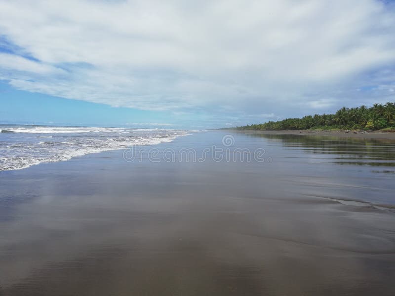 Beach Palo Seco. Costa Rica Stock Photo - Image of shore, ocean: 208104642