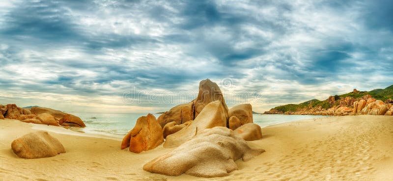 Beach panorama stock image. Image of scene, panoramic - 26027757