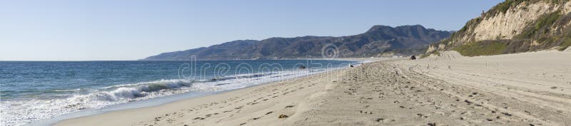 Beach Panoramic stock photo. Image of horizontal, malibu - 6794652