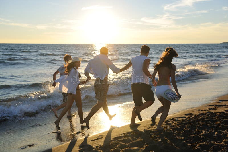 Beach party stock photo. Image of friendship, party, portrait - 17206112