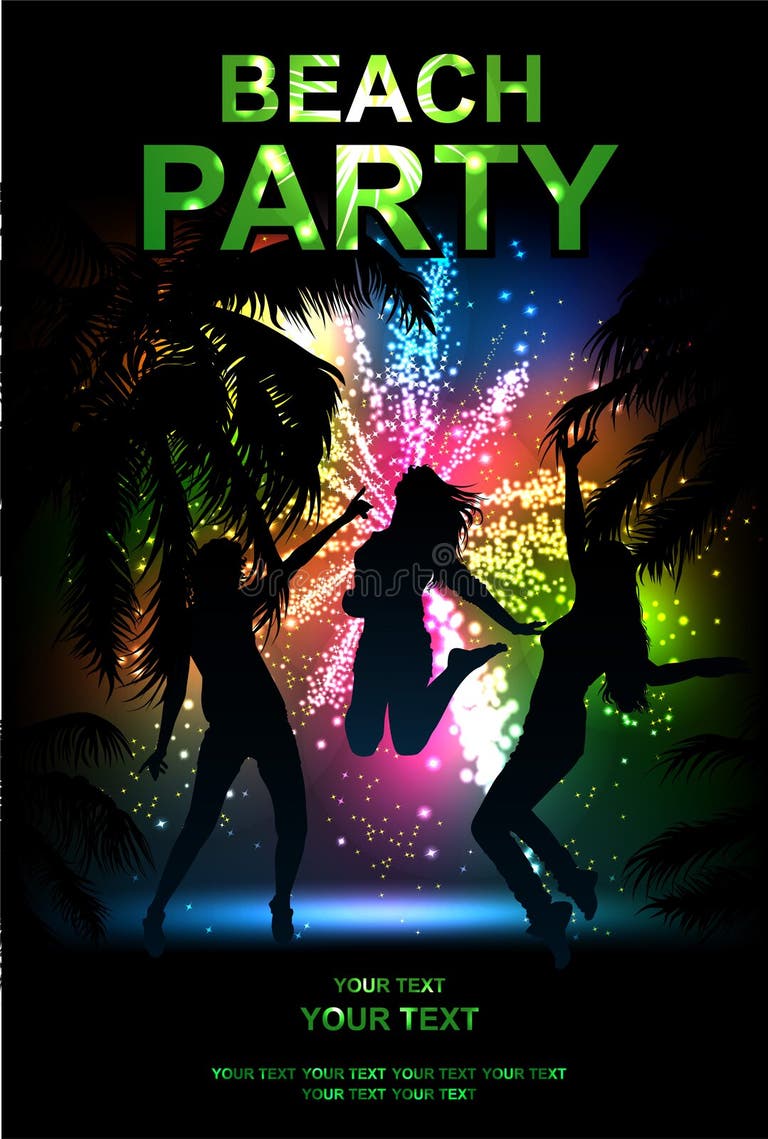 Birthday Beach Party Stock Illustrations – 7,338 Birthday Beach Party ...