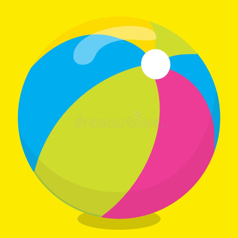 Beach Party Ball 15 stock vector. Illustration of vector - 198983425