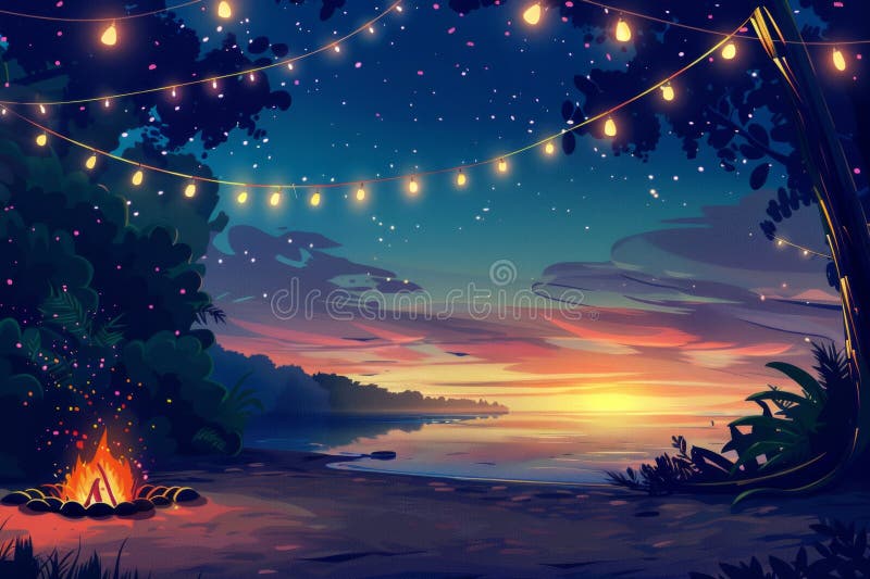 Lake Beach Party Stock Illustrations – 816 Lake Beach Party Stock ...