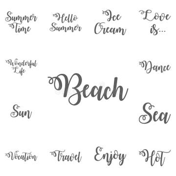 Beach Lettering Stock Illustrations – 31,956 Beach Lettering Stock ...