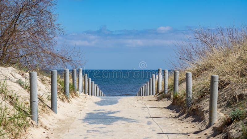 Beach Path on the Beach Baltic Sea 02 Stock Image - Image of away ...