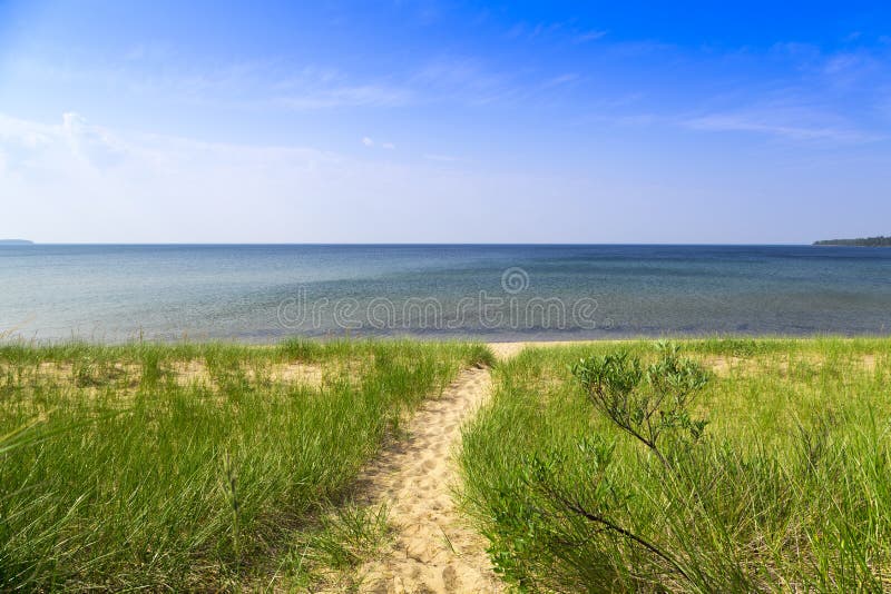 Beach path stock photo. Image of sand, green, sunny, aquamarine - 32520548