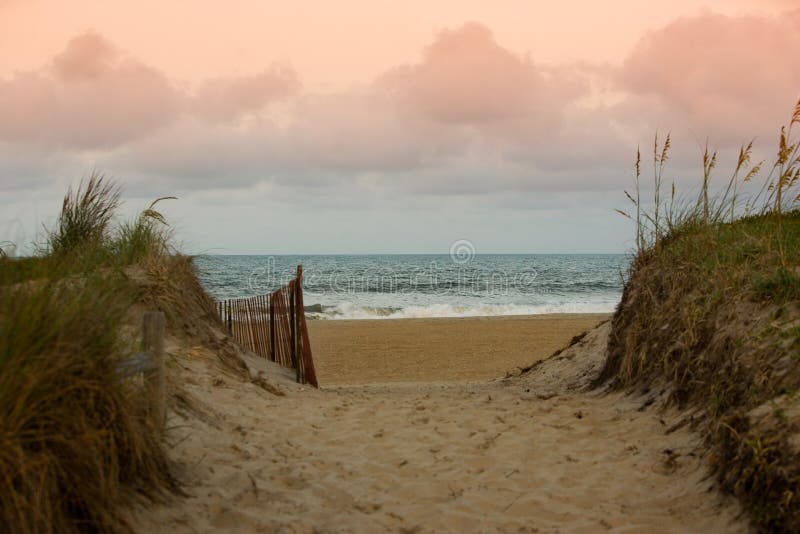Beach Path stock photo. Image of walkway, access, sandy - 53841520