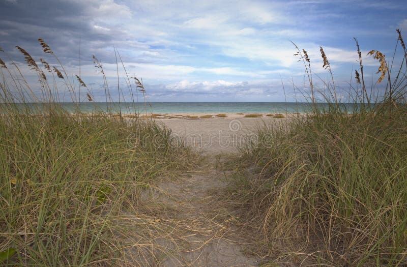 Beach Path stock photo. Image of lifestyle, retirement - 54656276