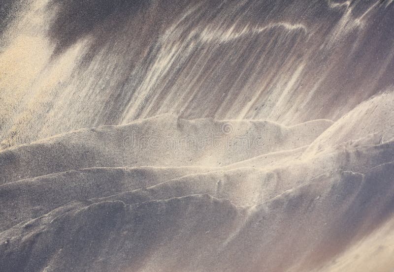 Beach Pattern by Waves on Sand Stock Photo - Image of sand, color: 66400622