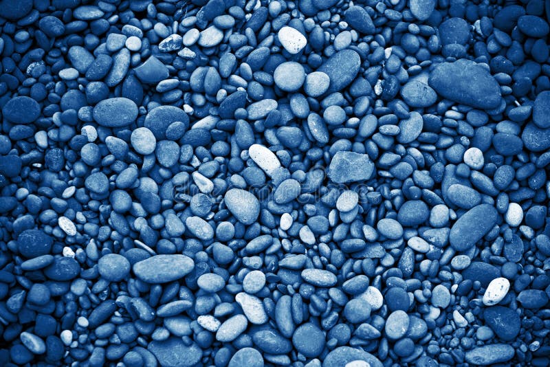 Beach Pebbles Background Blue Toned Stock Photo - Image of shades ...