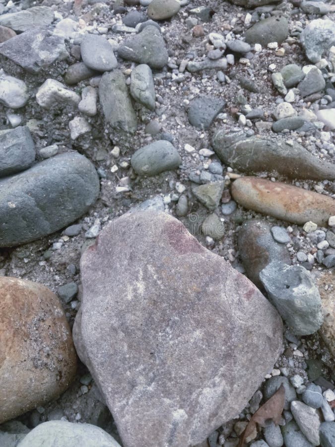 Beach Pebbles Close Up, Top View Stock Image - Image of close, pebbles ...