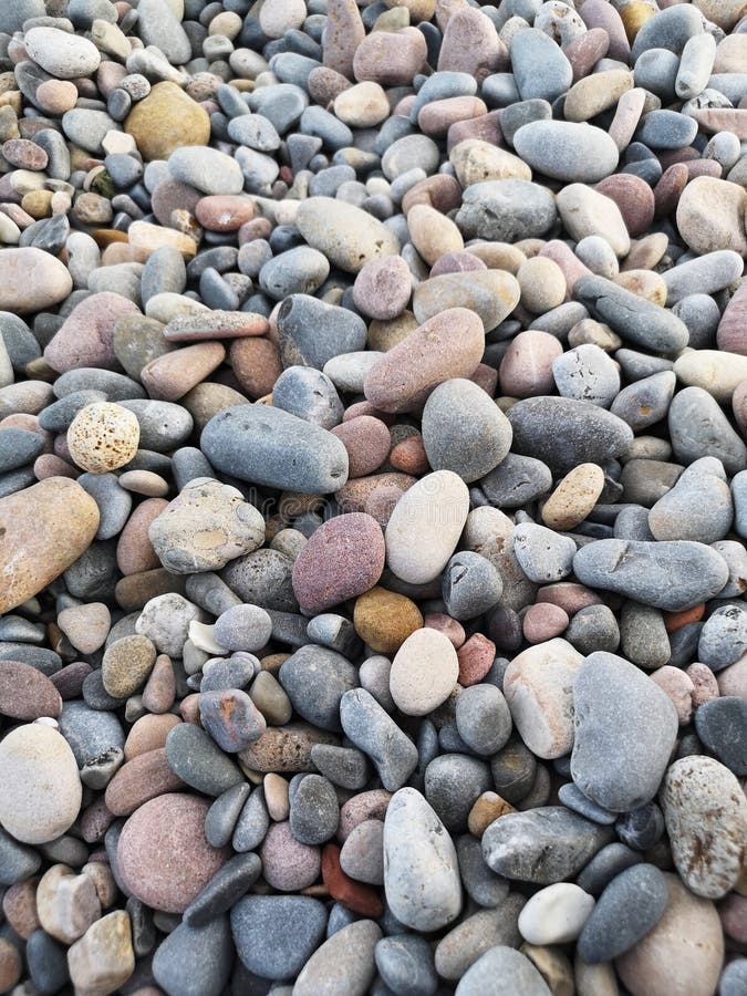 Beach Pebbles Wallpaper by the Mediterranean Coast Stock Photo - Image ...
