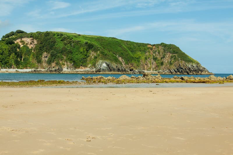 Beach of Pechon stock photo. Image of green, coast, panorama - 36698100