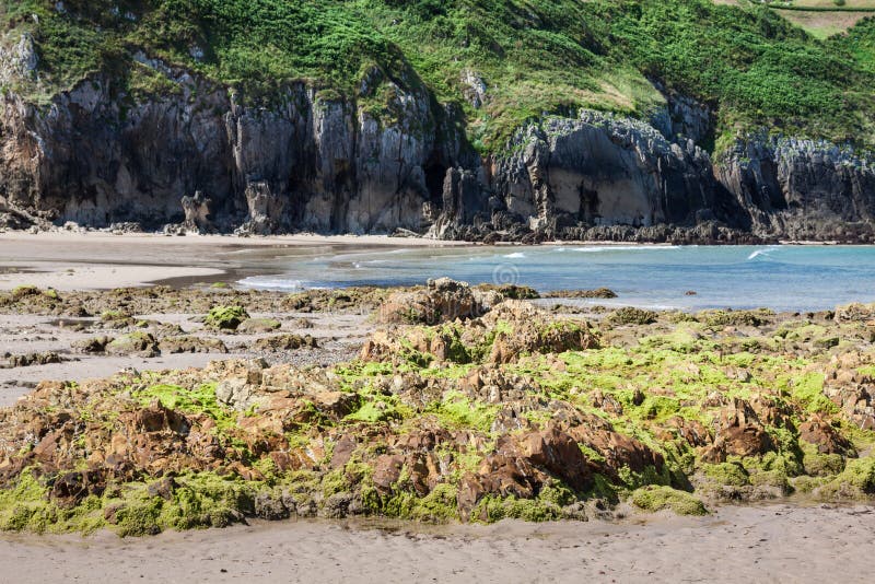 Beach of Pechon stock photo. Image of mediterranean, cantabrian - 36698778