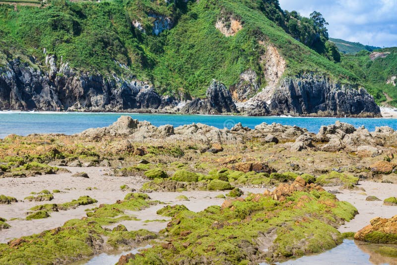 Beach of Pechon stock image. Image of panorama, liencres - 36699127