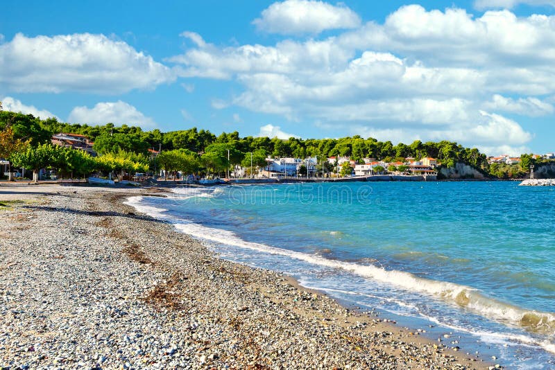 The Beach Pefki in Evia, Greece Stock Image - Image of ocean, summer ...