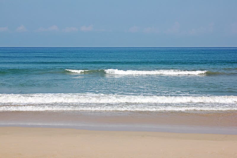 Calm, Peaceful and Unspoilt Beach with No People Stock Image - Image of ...