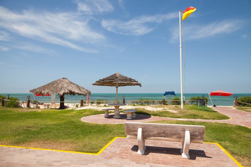 Beach in Persian Gulf, Saudi Arabia Stock Photo - Image of outdoor ...