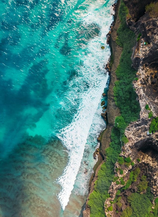 Beach Photo Shot from Above Suitable As Background Stock Illustration ...