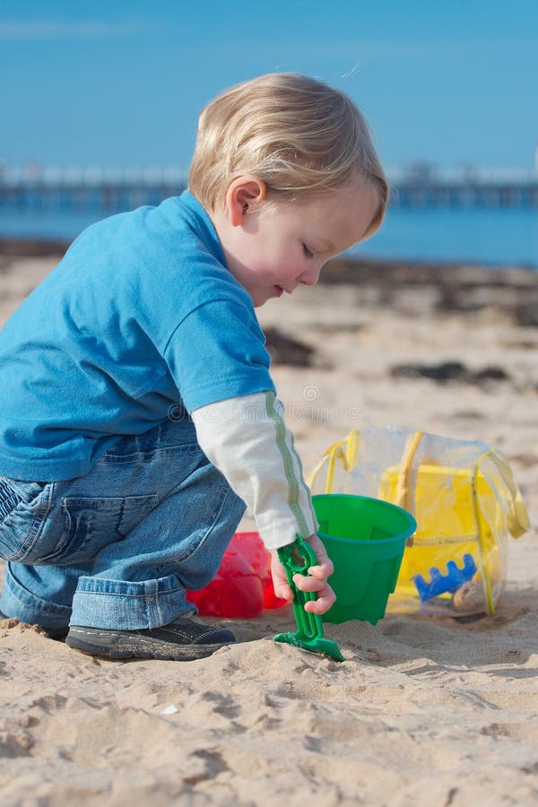 Beach play. stock image. Image of childhood, playing, castles - 6315109
