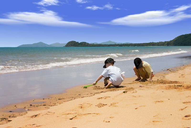 Beach play stock image. Image of clouds, sunshine, holiday - 788841