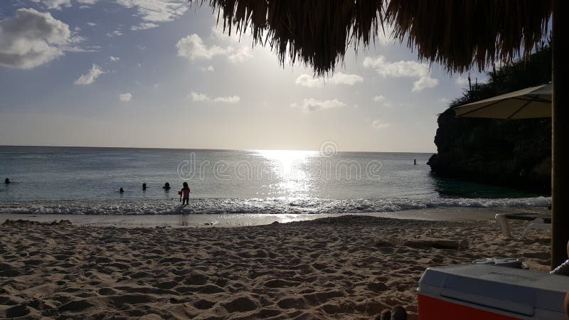 Beach stock image. Image of kenepa, curacao, relax, playa - 113510505