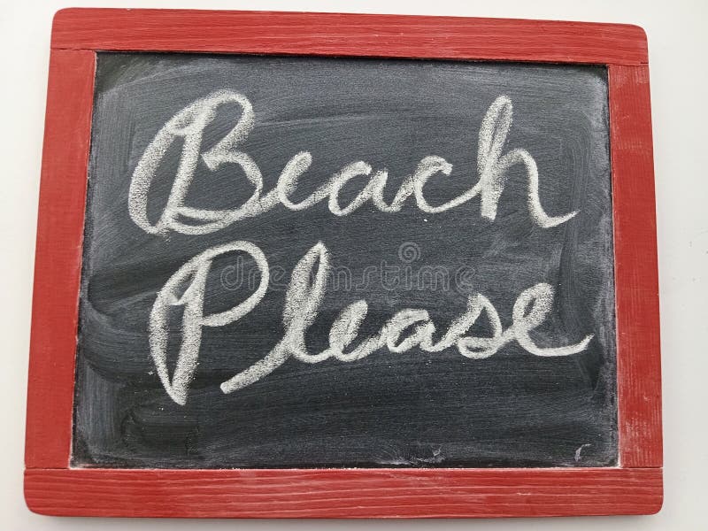 Beach please stock photo. Image of written, shore, information - 285393246
