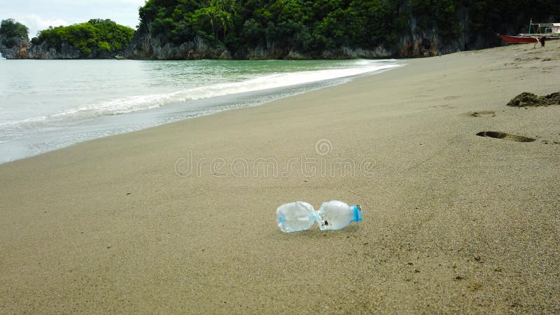 Polluted Beach after a Storm. Negombo, Sri Lanka. Stock Footage - Video ...