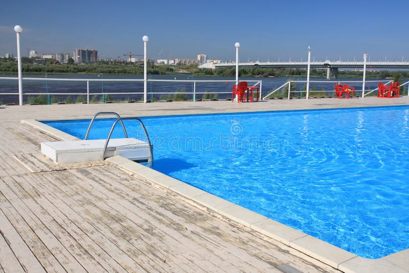 Beach with a pool stock photo. Image of payment, private - 11034424