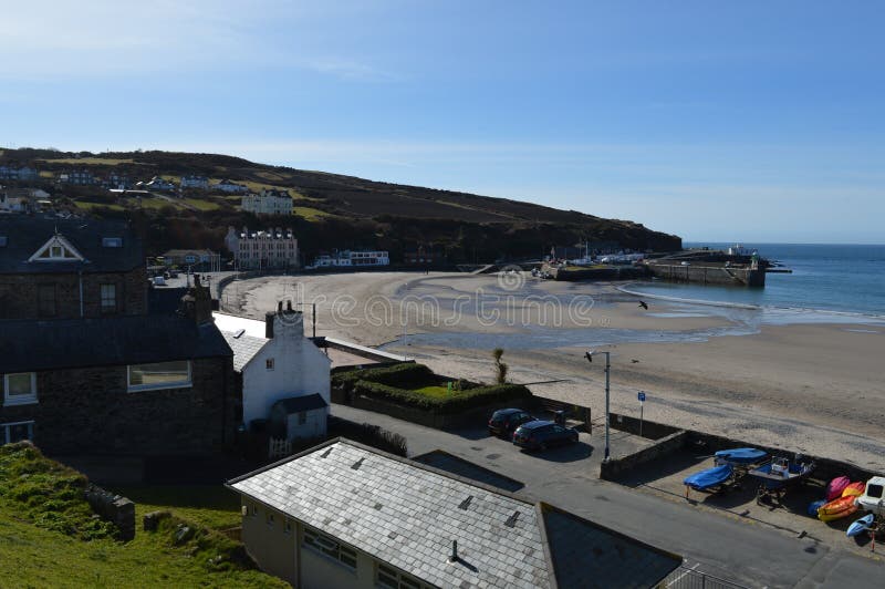 Port Erin, Isle of man stock photo. Image of town, outdoor - 112337894