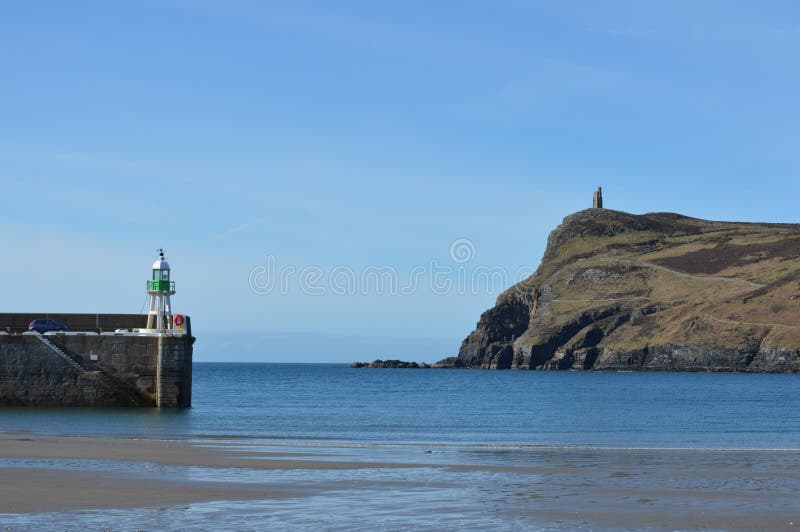 Port Erin, Isle of man stock photo. Image of sunny, coastline - 112337906