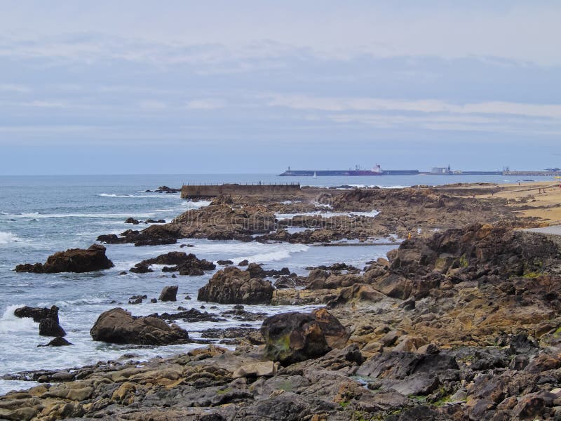 Beach in Porto stock image. Image of locations, landscape - 37911267