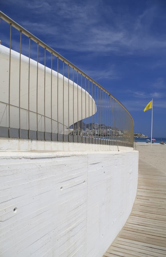 Beach promenade stock image. Image of pedestrian, decking - 19625801