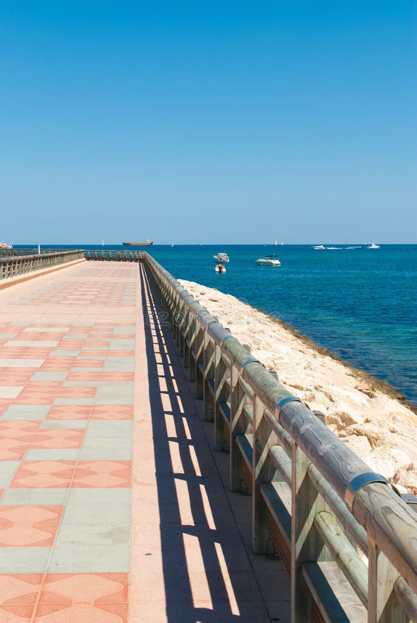 Beach promenade stock image. Image of costa, promenade - 21034557