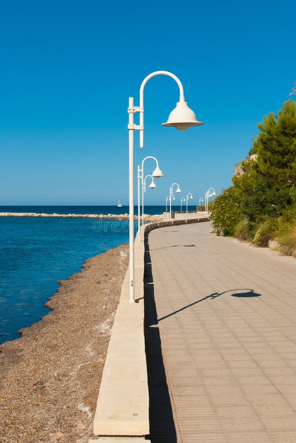 Beach promenade stock photo. Image of vertical, paved - 21034884