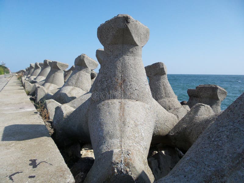 Beach protection stock image. Image of waves, industrial - 45510543