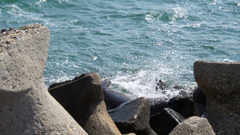 Beach protection stock image. Image of stack, water, industrial - 45510883